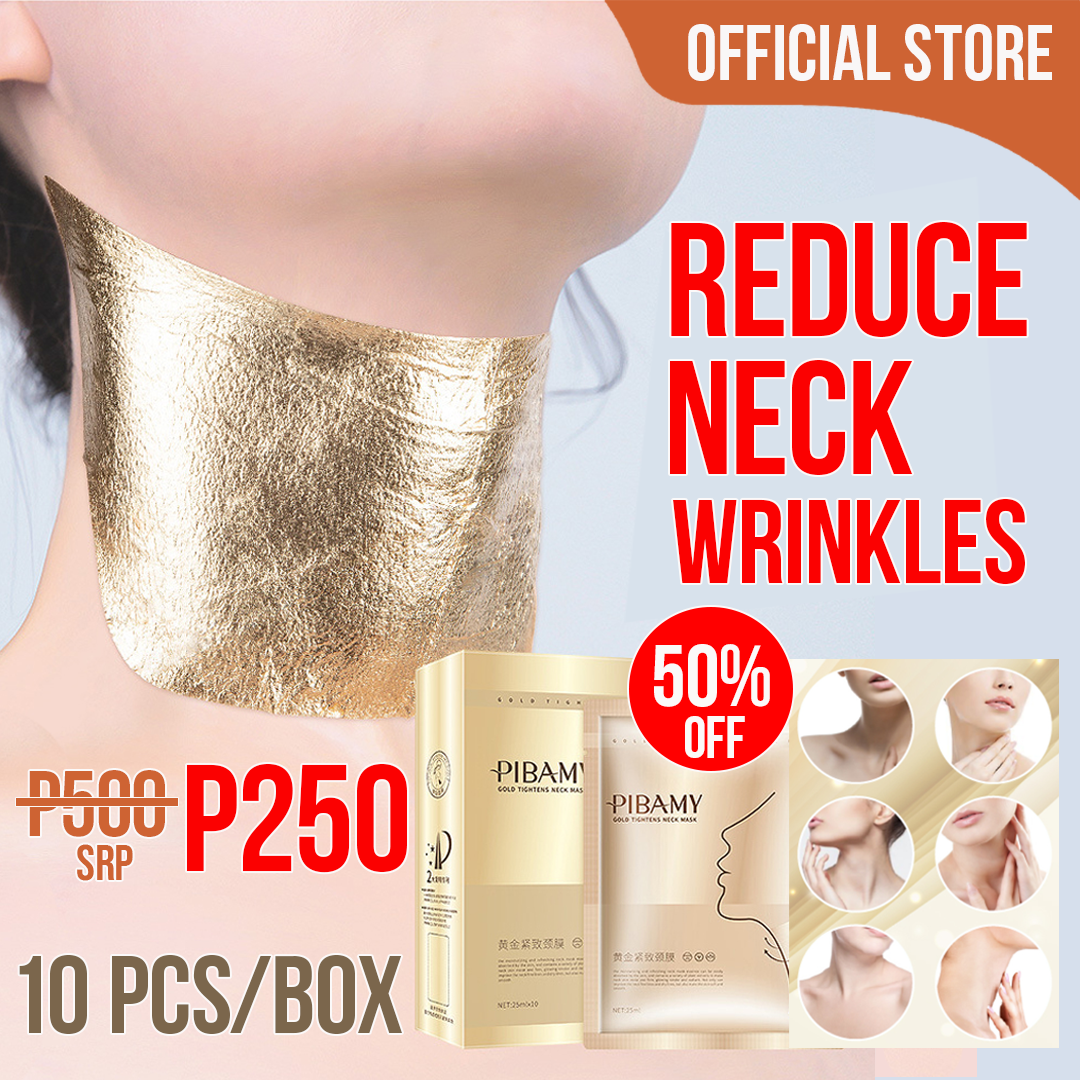 PIBAMY GOLD Tightens Firm Neck Mask, Anti Aging Cream and Wrinkles ...