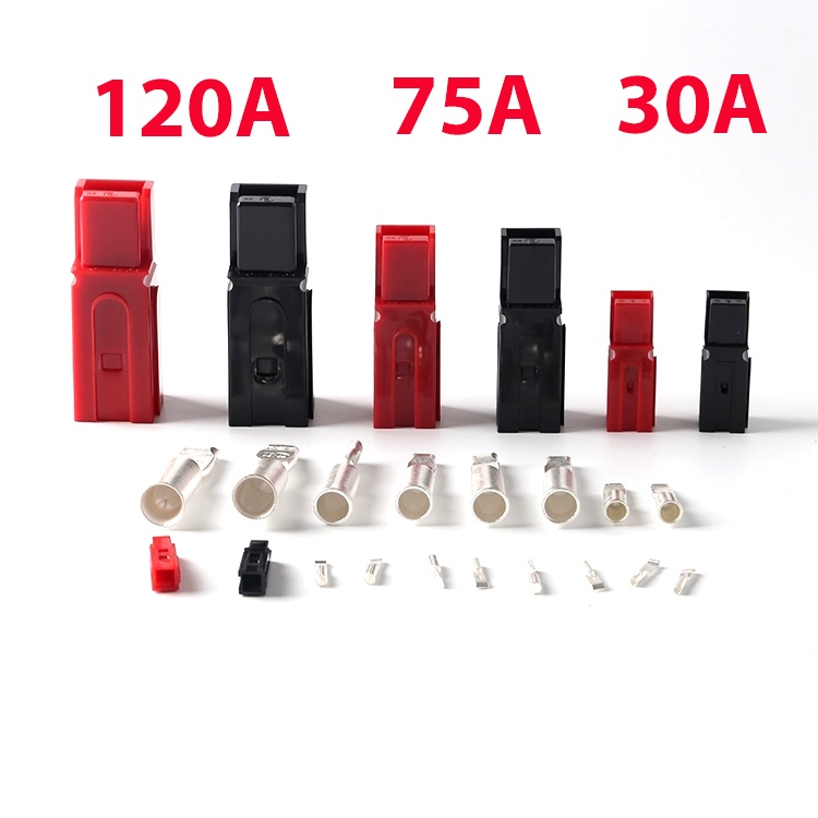1 x Red 1 x Black Anderson Power Pole Connector 30A 75A 120A Plug ...