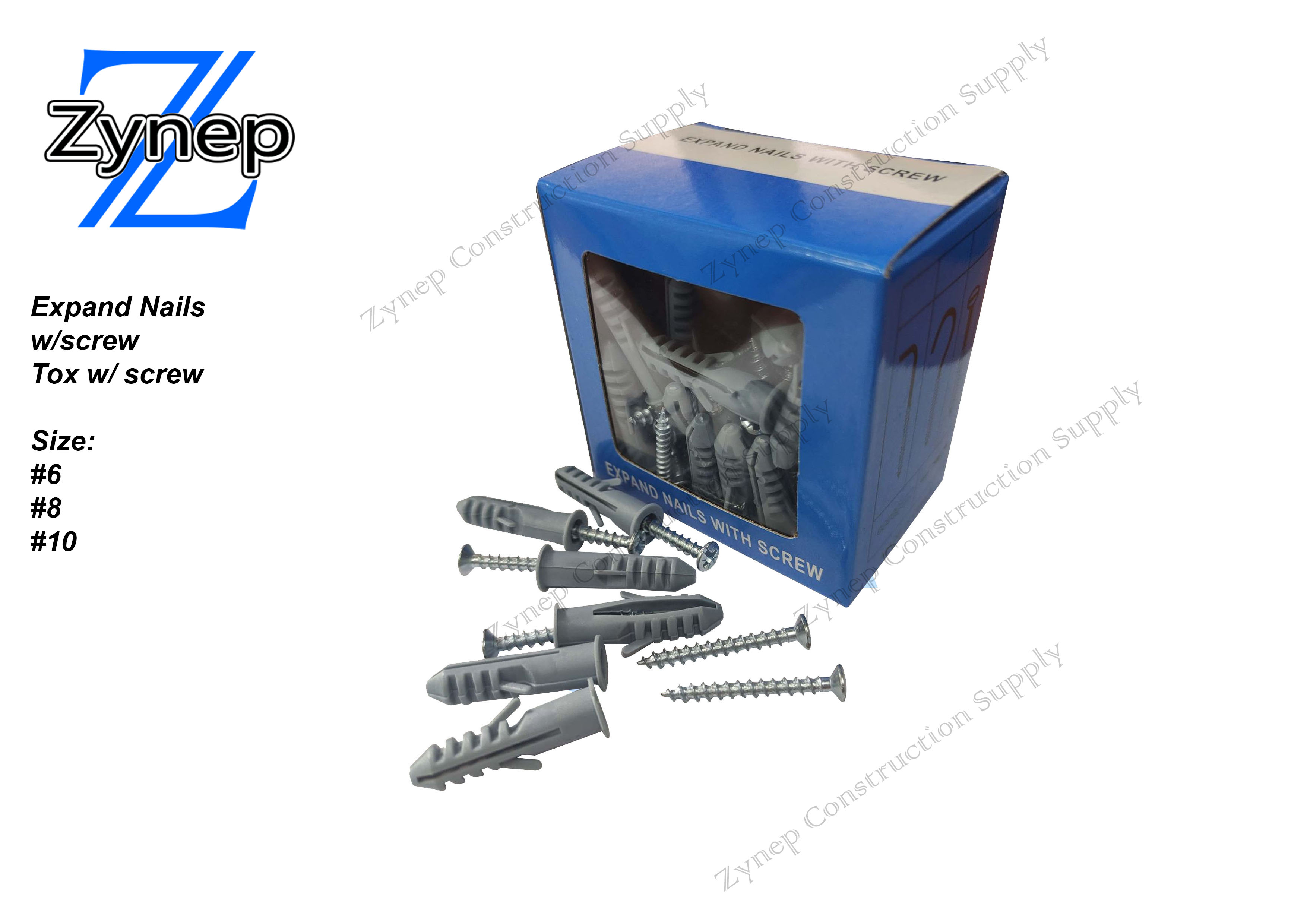 EXPANDED NAILS /TOX WITH SCREW 50 PCS / BOX | Lazada PH