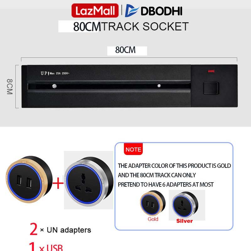 【BUY 1 TAKE 1】Power Track Socket Universal Power Adapter Socket Outlet ...