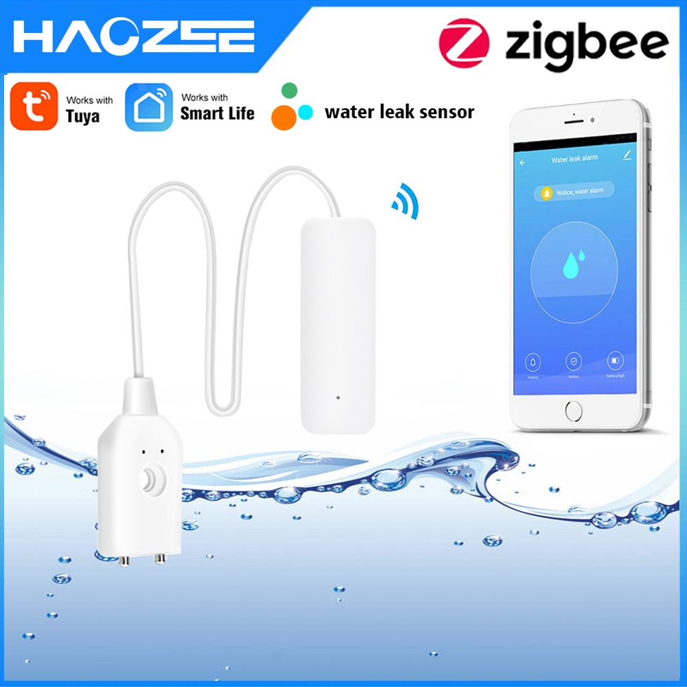 Tuya ZigBee Smart Home Water Sensor Leak Detector Flood Water leakage ...