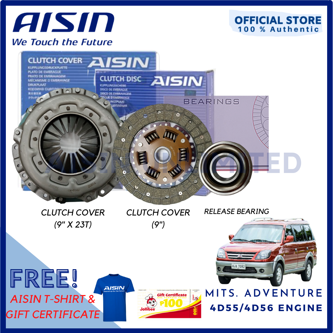 AISIN Clutch Kit( Clutch Disc, Clutch Cover, Release Bearing) for MITSUBISHI ADVENTURE- 4D55 ...