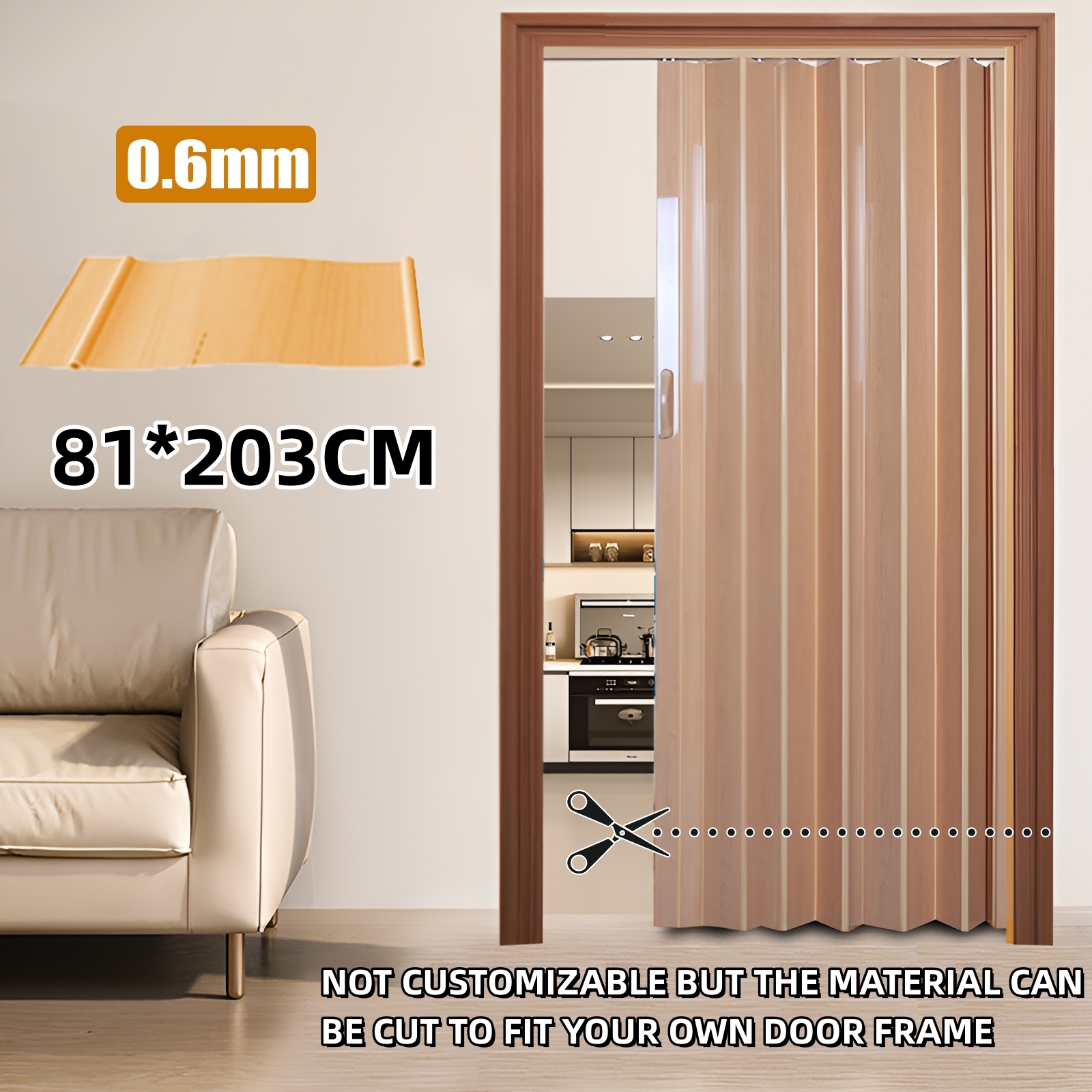 PVC folding door/Bathroom Sliding Door/household Partition Track Door ...