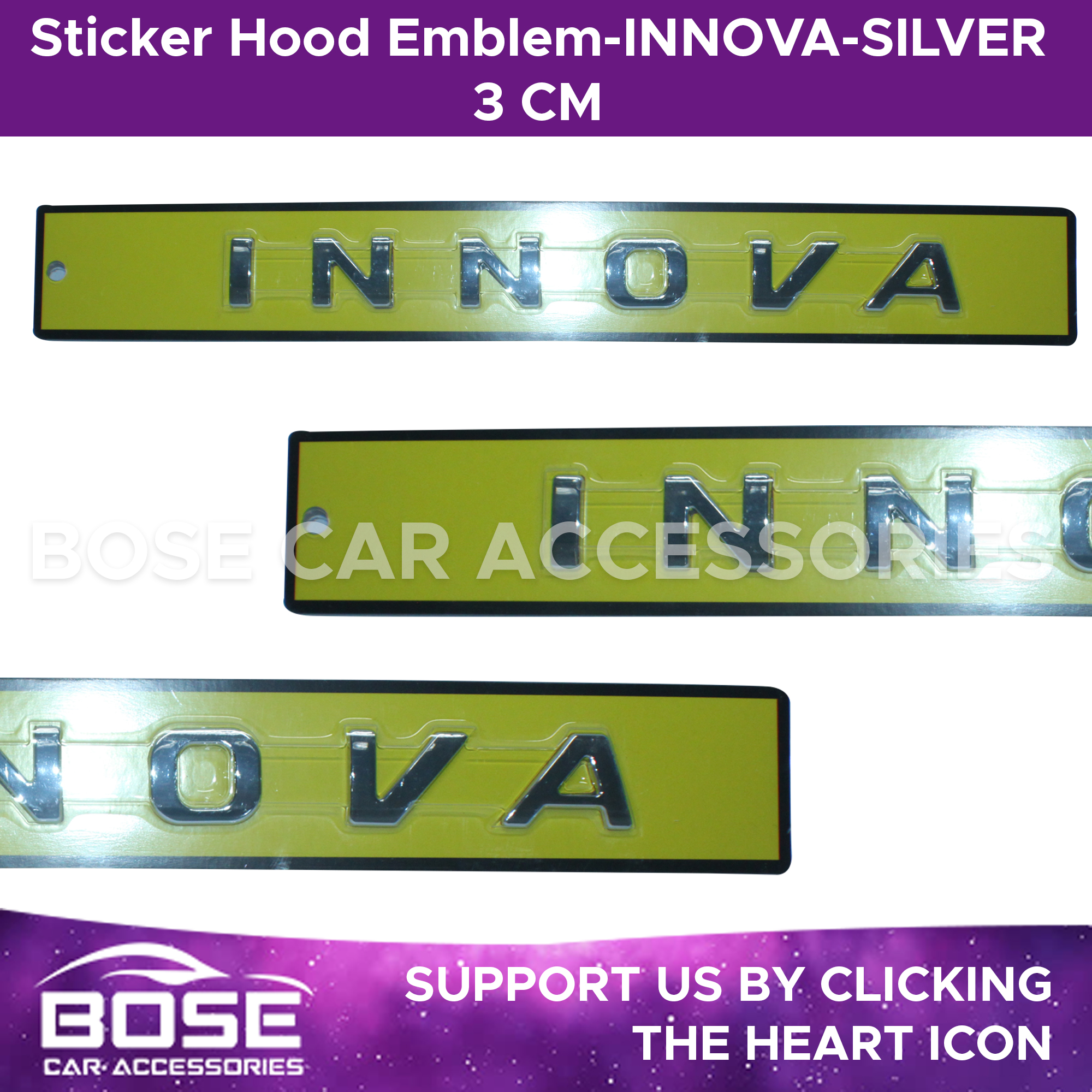 Car Hood Emblem Sticker for Toyota Innova / Toyota Avanza / Toyota Rush ...