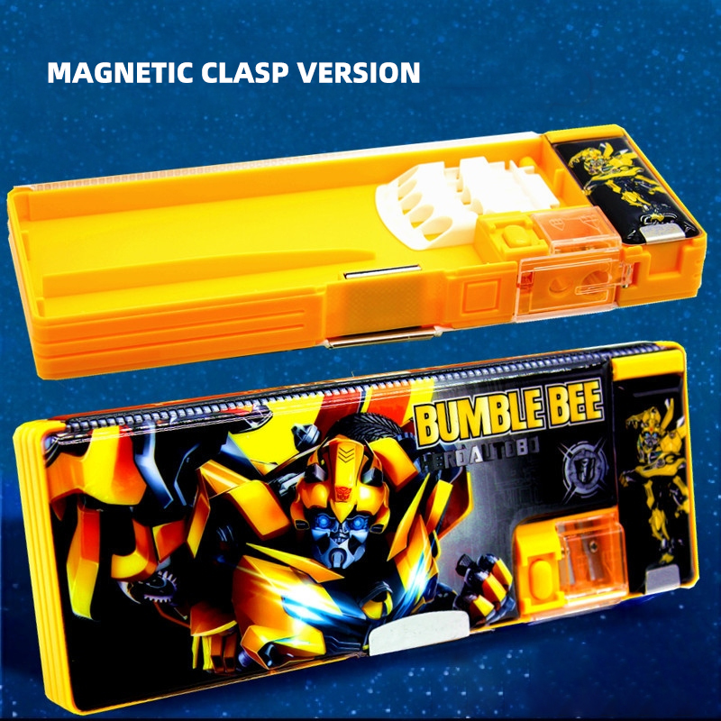 Student pencil case Transformers children s password lock automatic ...