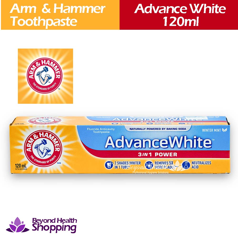 Arm & Hammer Advance White Winter Mint 3in1 Fluoride Anticavity ...