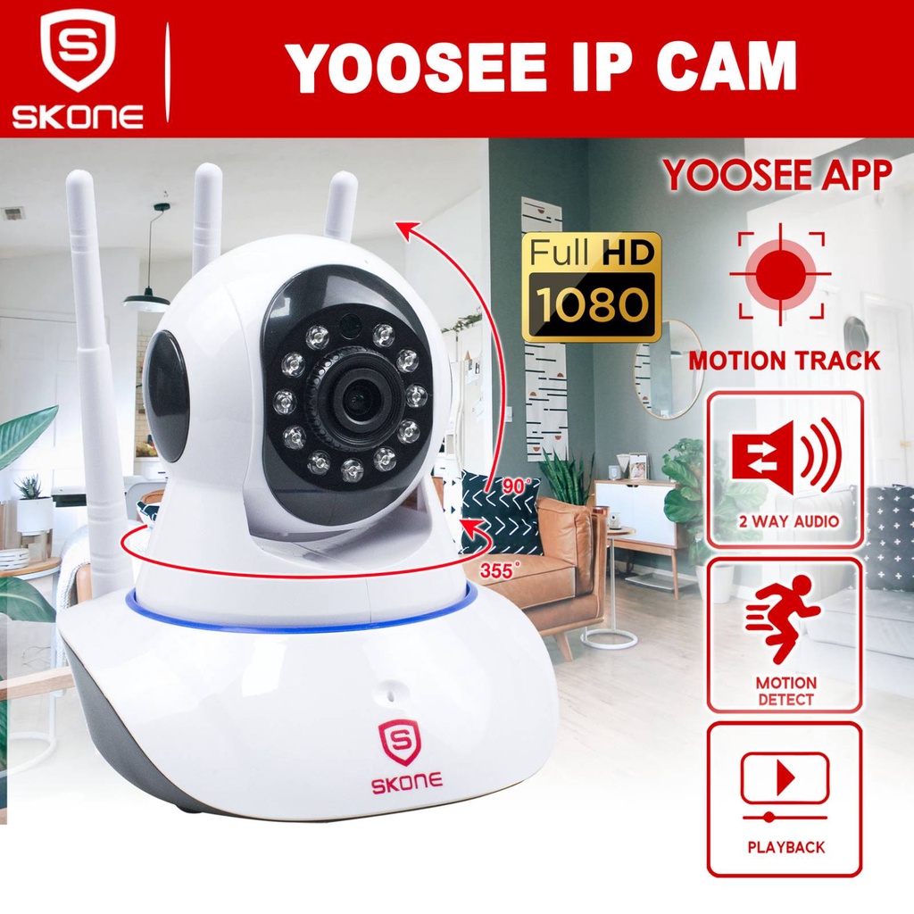 IP Camera Wireless Yoosee CCTV Camera Smart Home WiFi Triple Antenna ...