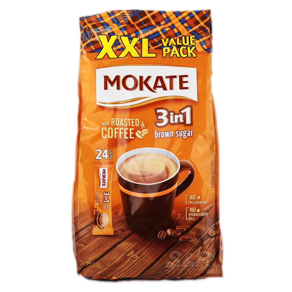 Mokate 3-in-1 Brown Sugar w/ Roasted Coffee XXL (24 sachets) | Lazada PH