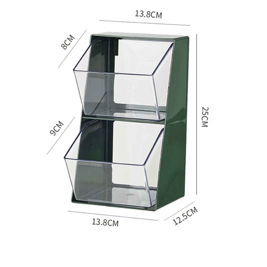 Coffee Capsule Storage Box Acrylic Tea Bag Organizer Rack Office ...