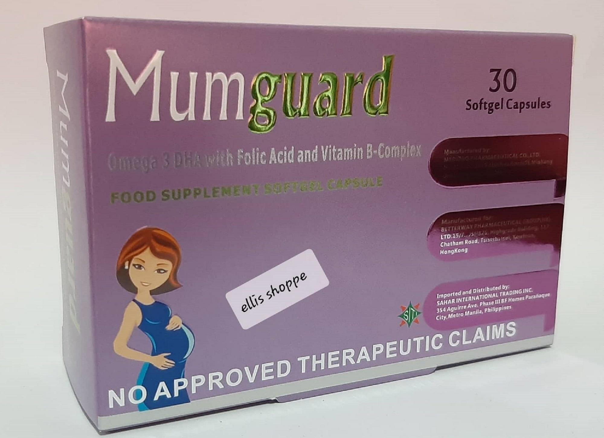 Mumguard Omega 3 DHA with Folic Acid and Vitamin B-Complex FOOD ...