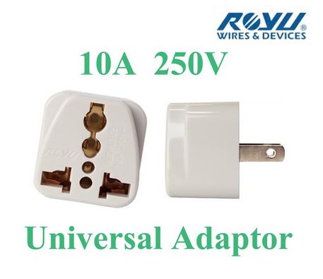 Royu Universal Adapter 10A 250V / Plug Adaptor Converter REDPL105 3 ...