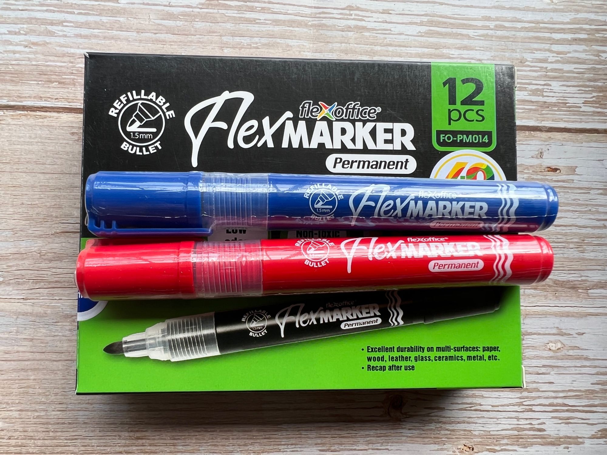 FlexOffice Permanent Marker Refillable (1pc) | Lazada PH