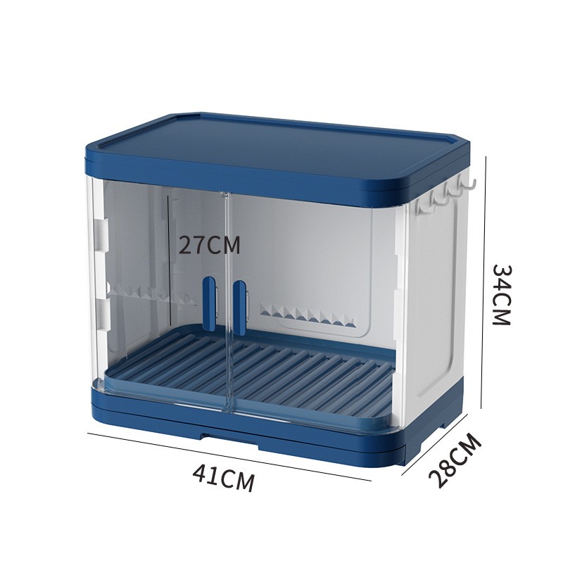 Dish Drying Rack with Lid Kitchen Dish Rack with Drainer cabinet ...