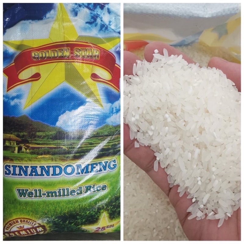Free Shipping Bigas Sinandomeng Golden Star Rice 25 kilo Local Rice ...