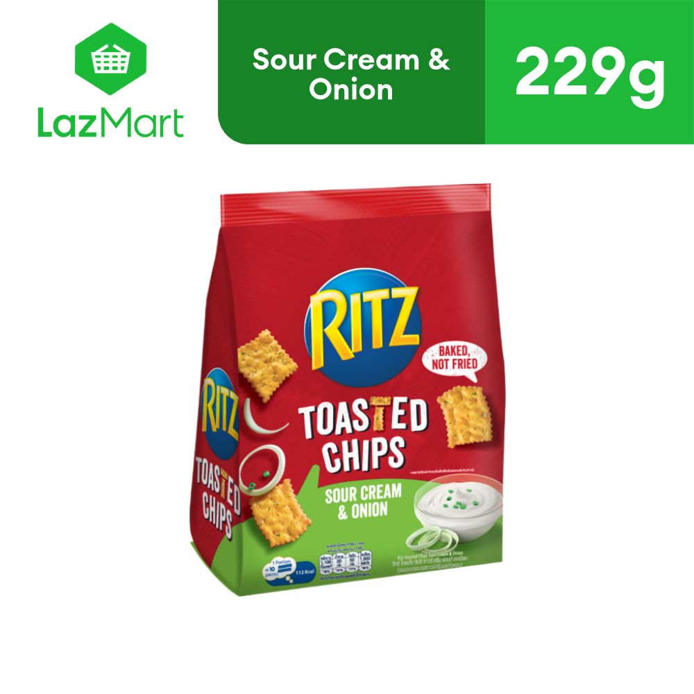 Ritz Toasted Chips Sour Cream and Onion 229g | Lazada PH