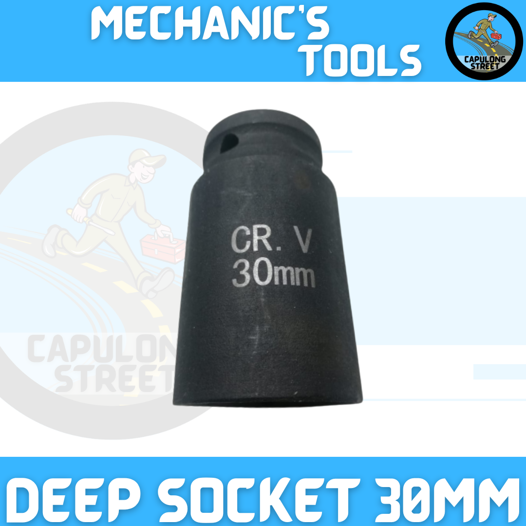 Capulong Street Deep Socket 30Mm 3/4 Inch Drive Carbon Black | Lazada PH