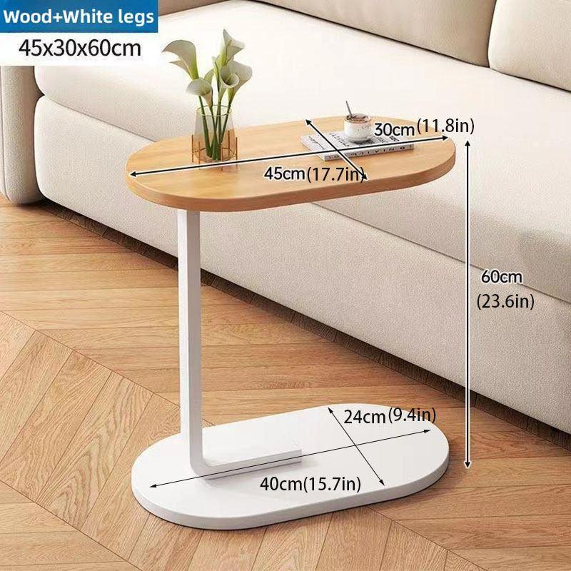 JSF Nordic Side Table Wood Top Table Simple Small Sofa Table Living ...