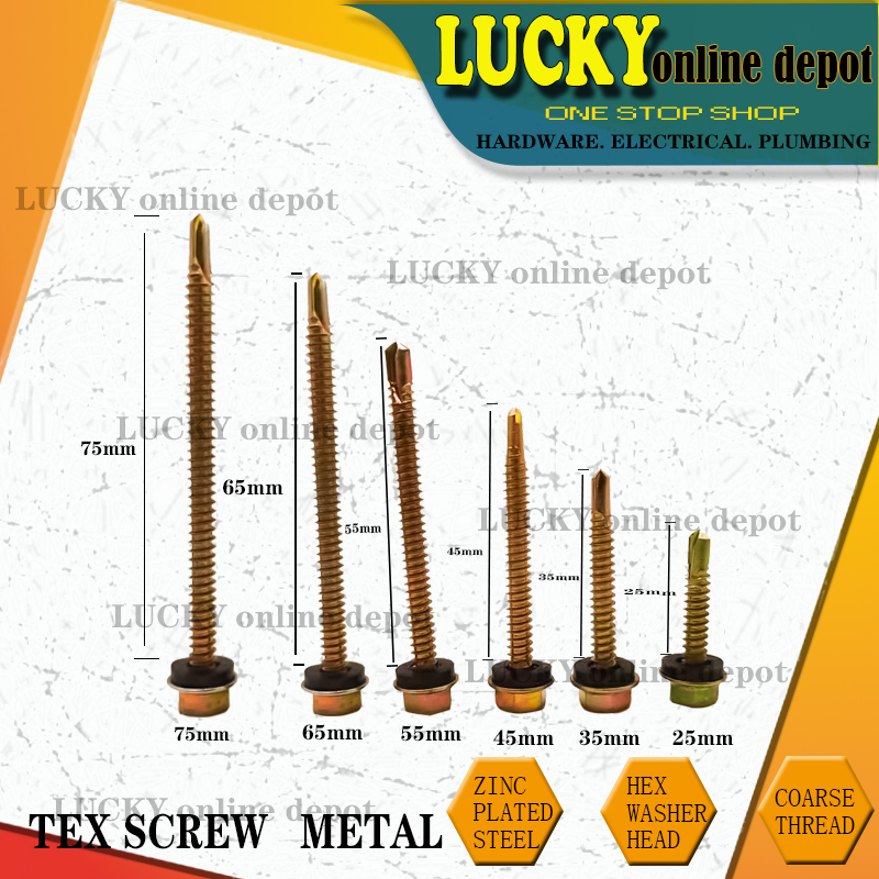 TEK SCREW FOR METAL/WOOD SOLD PER 100PCS SIZES: ( 25mm,35mm,45mm,55mm ...