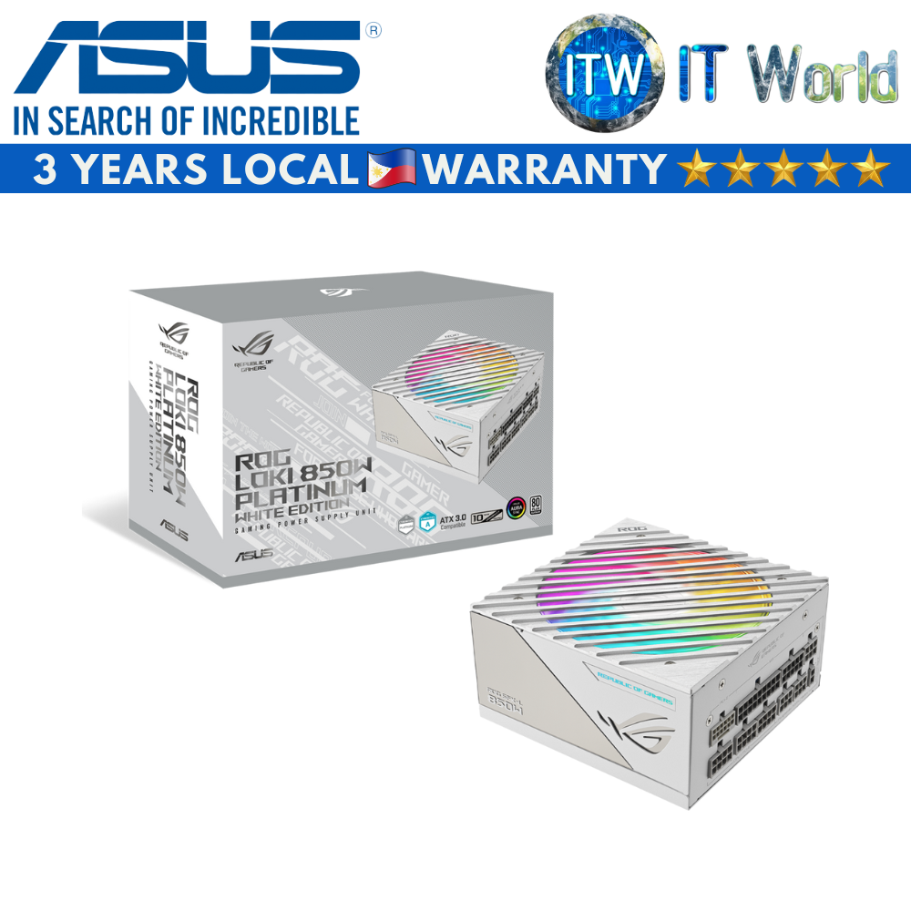 ITW | Asus Rog Loki SFX-L 850W 80+ Platinum White Gaming PSU (ROG-LOKI ...