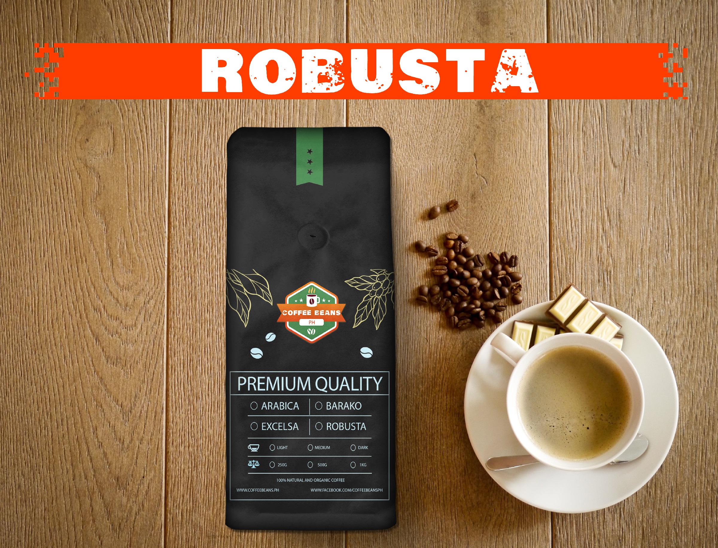Robusta Beans or Ground Coffee Dark Roast Premium Quality | Lazada PH