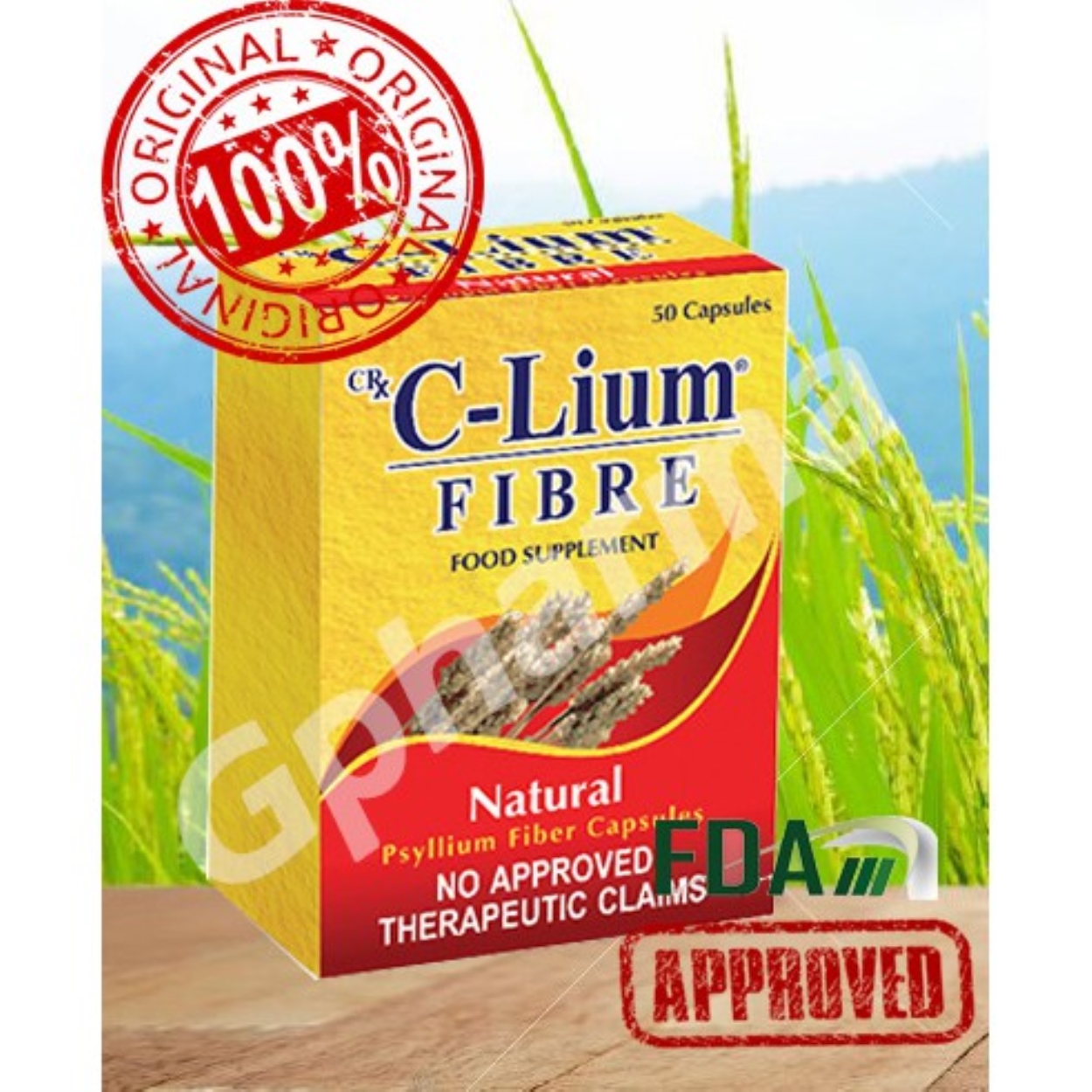 C-Lium Fibre Food Supplement (50 capsules / box) | Lazada PH