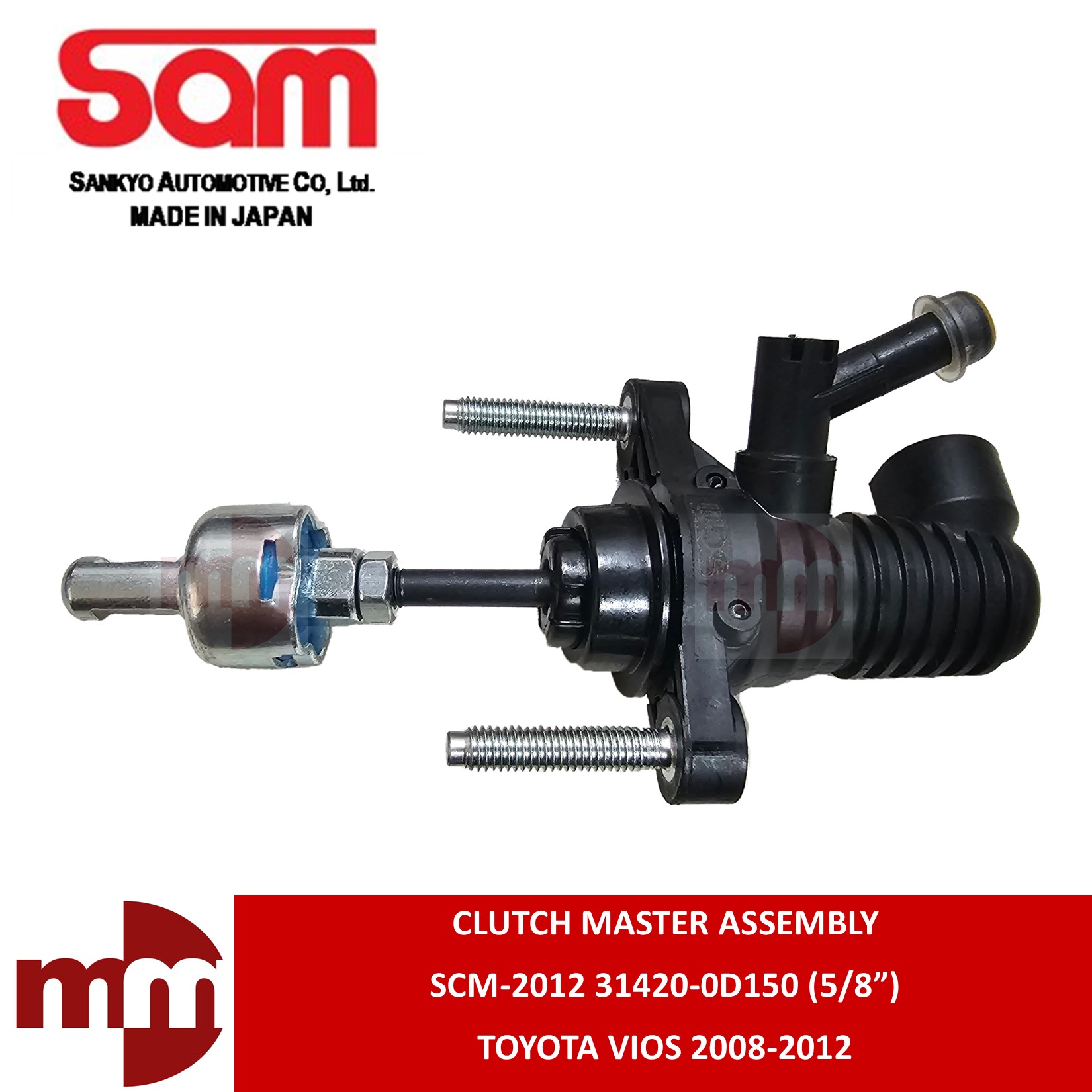 SAM JAPAN Clutch Master Assembly for TOYOTA VIOS 2008-2012 31420-0D150 ...