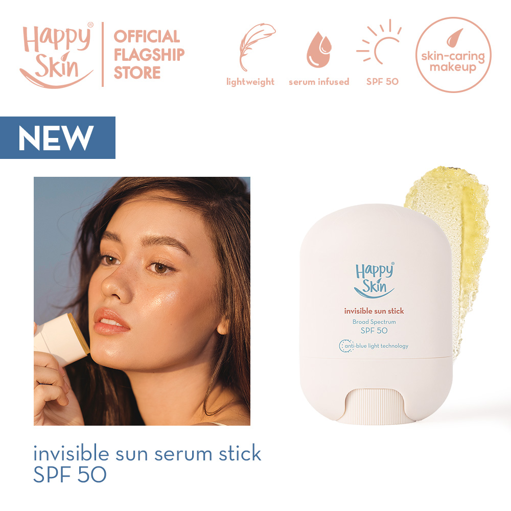 Happy Skin Invisible Sun Stick Broad Spectrum SPF 50 [Sunscreen Stick ...