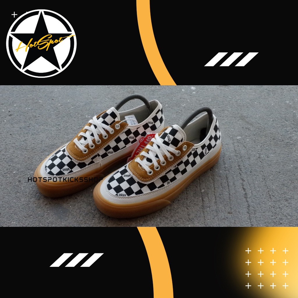 V2 CBG VANS - VERSION 2 CHECKBOARD GUMSOLE TOPGRADE SHOES UNISEX SIZES ...