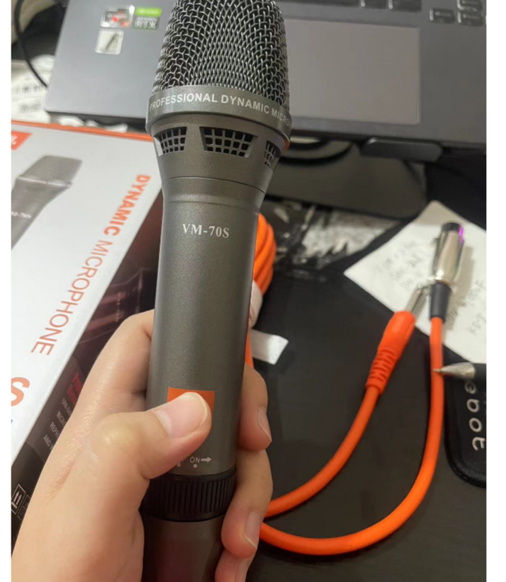 VM-70S Professional Cardioid Dynamic Vocal Wired Microphone With 6 ...