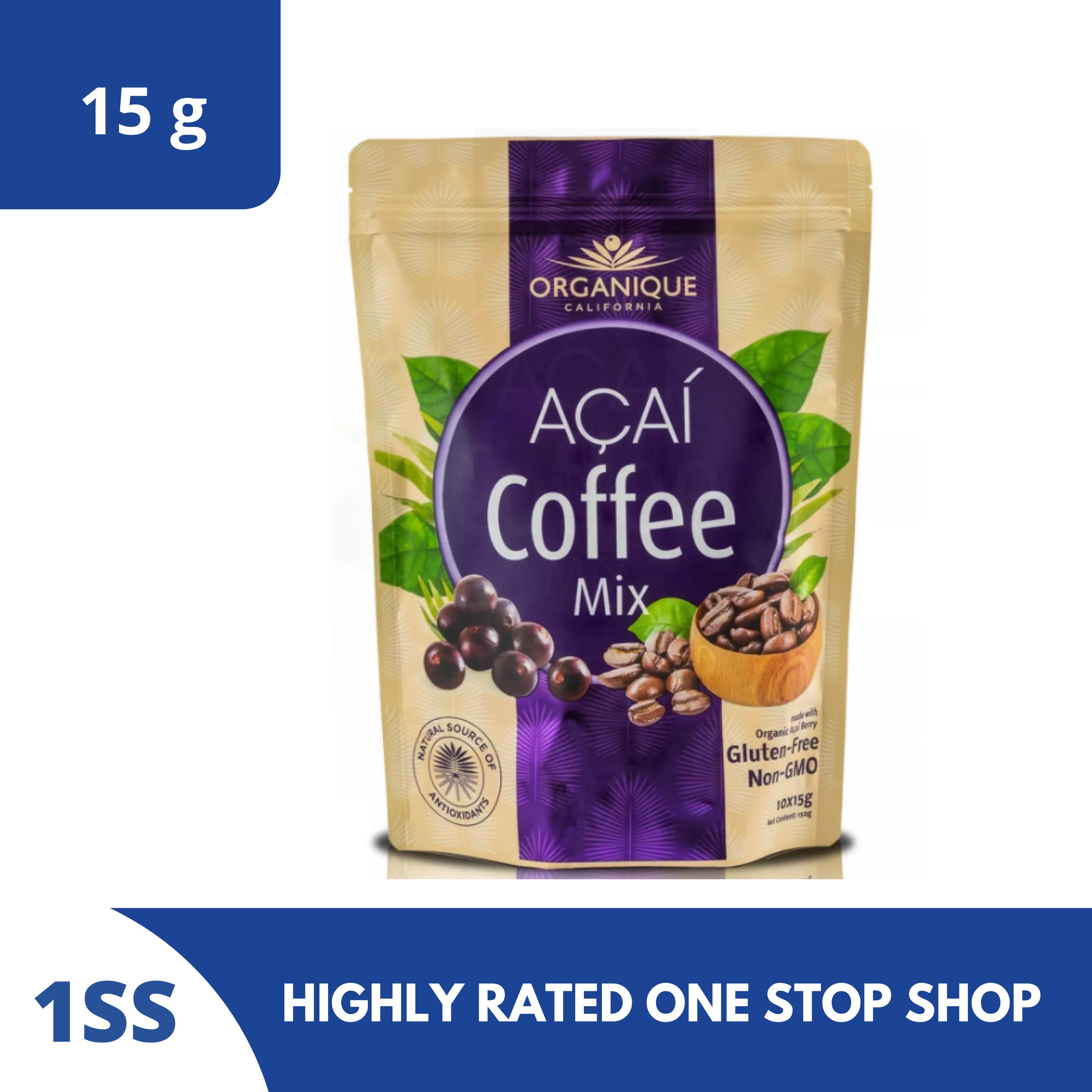 Organique Acai Coffee Mix, 10 x 15g | Lazada PH
