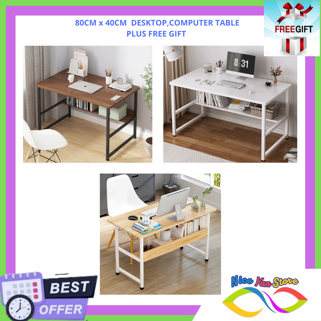 Nice Yan 80cm x 40 cm Desk, Computer Table ,Computer Table for Desktop ...