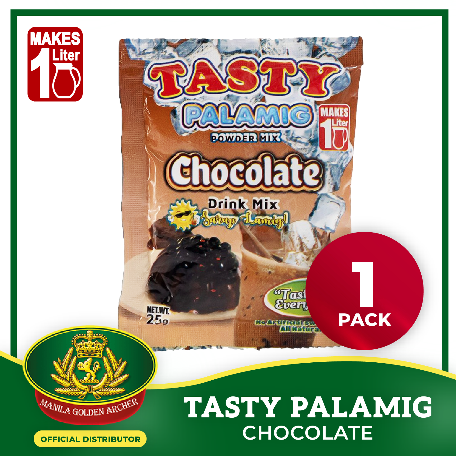 Tasty Palamig Litro (Chocolate) 25g x 1-pack | Lazada PH