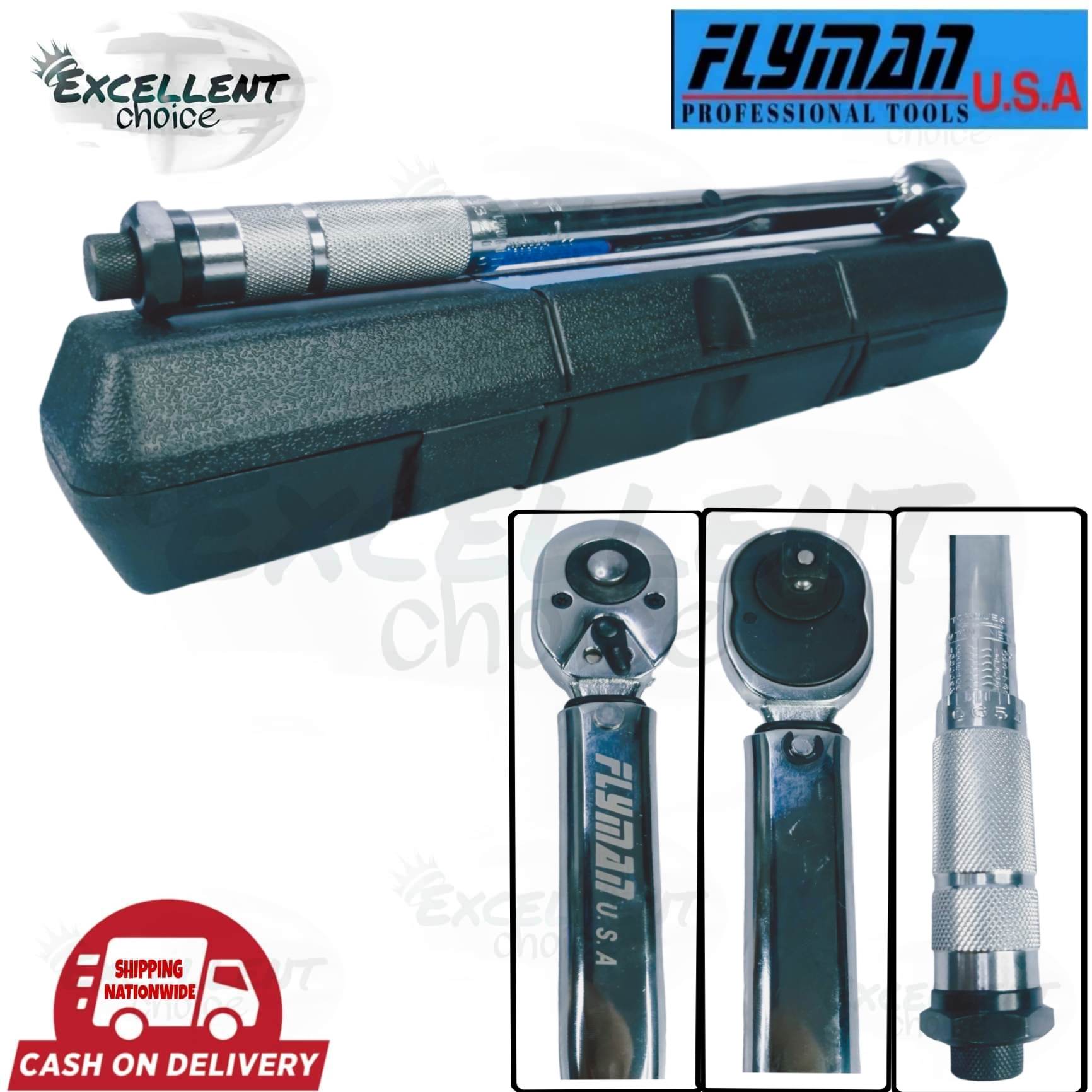 FLYMAN USA Torque Wrench 3/8 Drive ( click type ) | Lazada PH