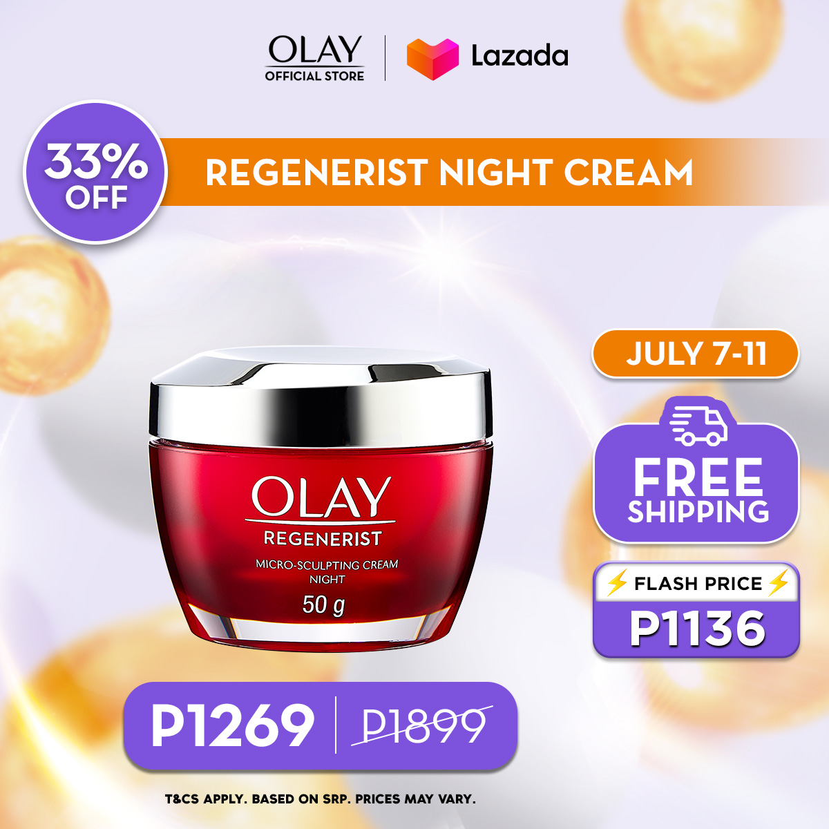 Olay Regenerist Micro Sculpting Night Cream 50 g | Lazada PH