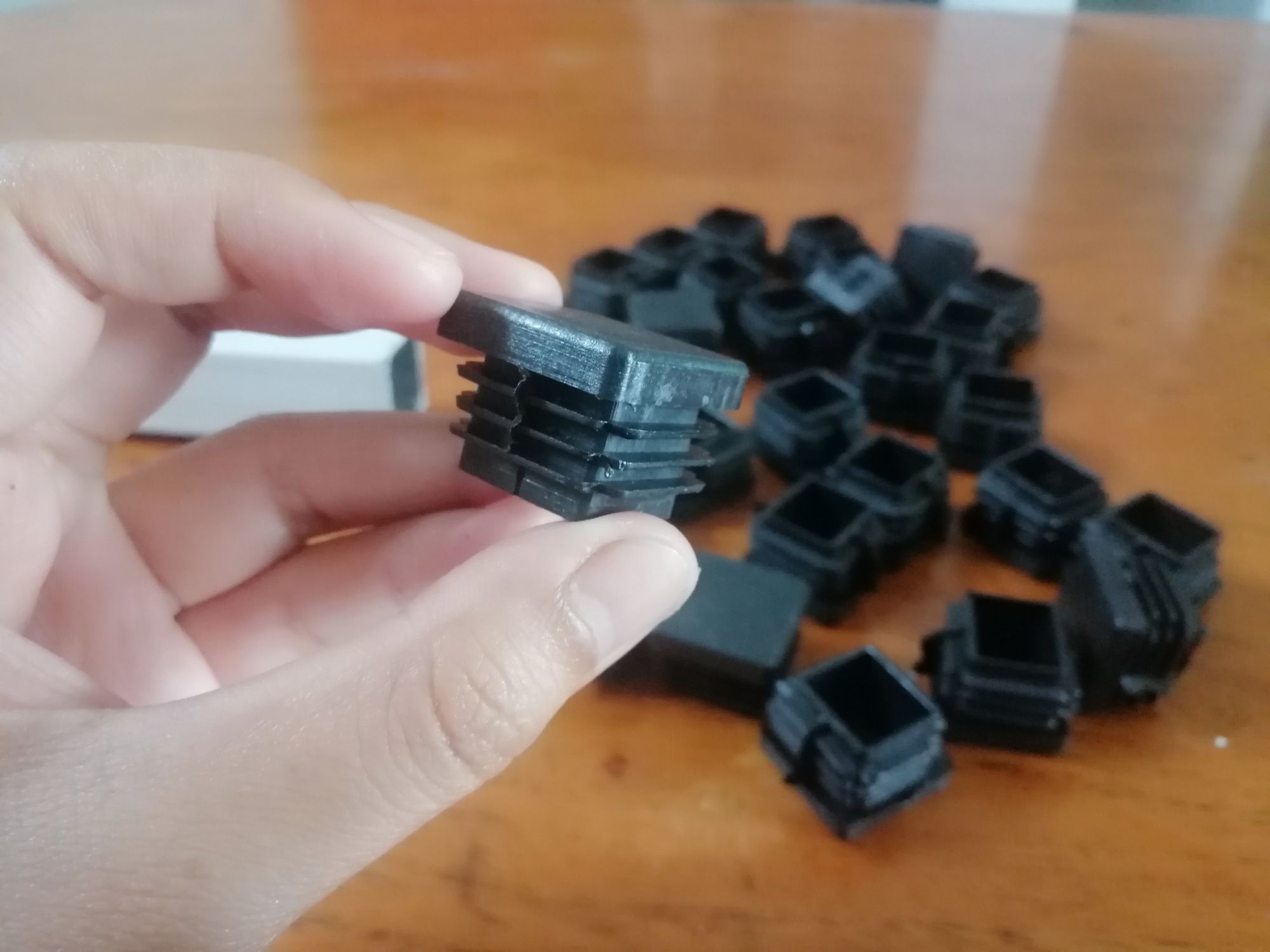 PLASTIC 1x1 inch (25MM) Insert Type Footings for Tubular (sold by 4/12 ...