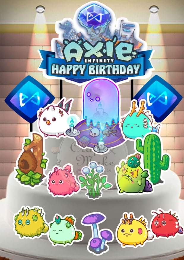 AXIEE INFINITY Cake Topper Set(FREE Customize of NAME/AGE) | Lazada PH