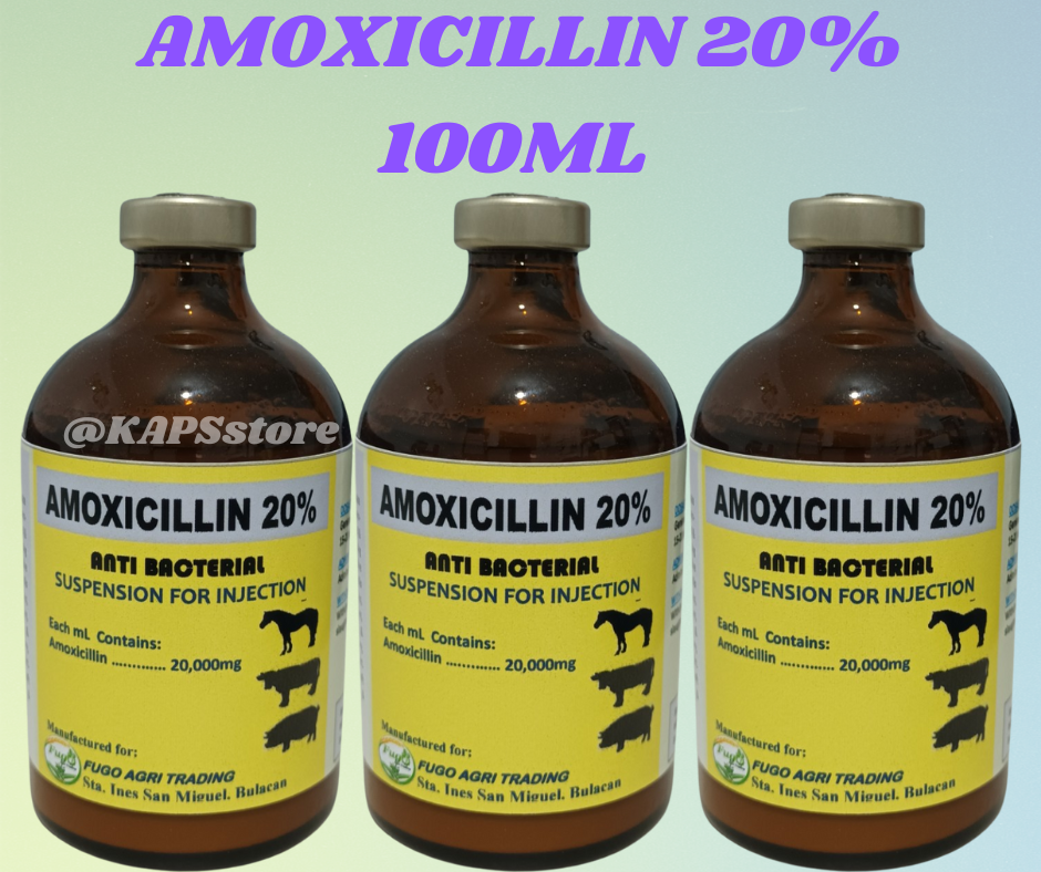 AMOXICILLIN 20% ANTIBACTERIAL SUSPENSION FOR INJECTION 100ml | Lazada PH