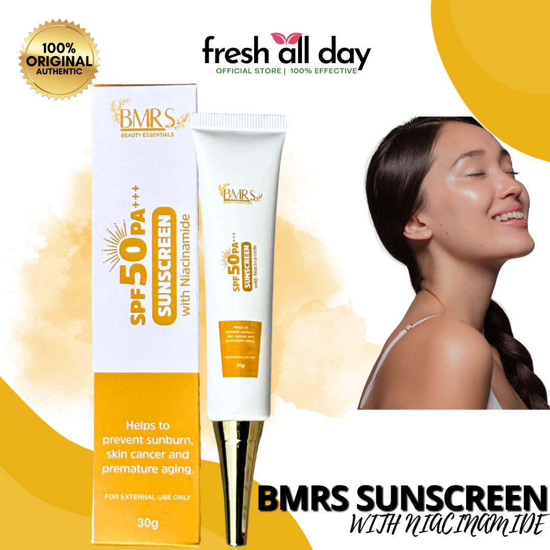BMRS SUNSCREEN SPF 50 PA+++ with Collagen and glutathione No White Cast ...