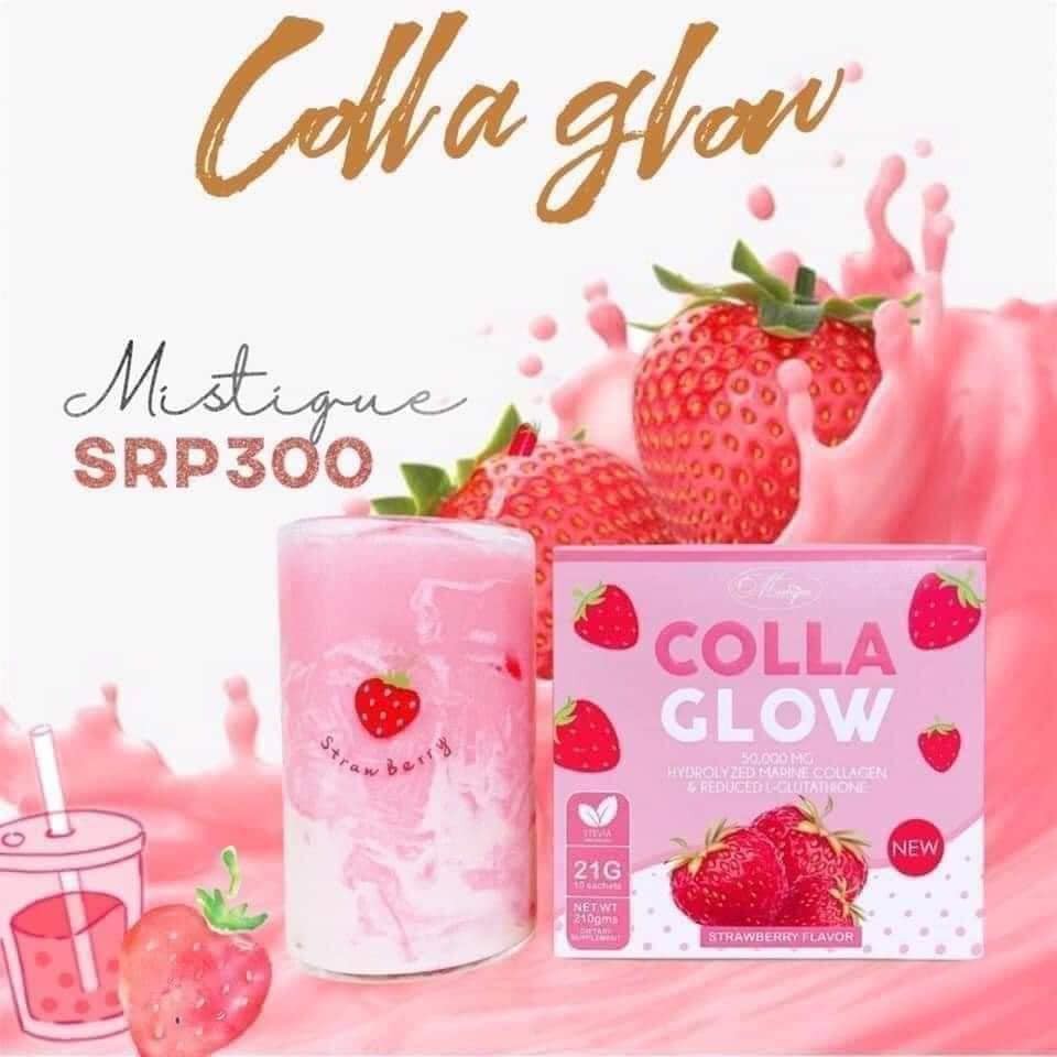 Authentic Mistique Collagen Colla Glow and Gluta Glow Drink 10 sachets ...