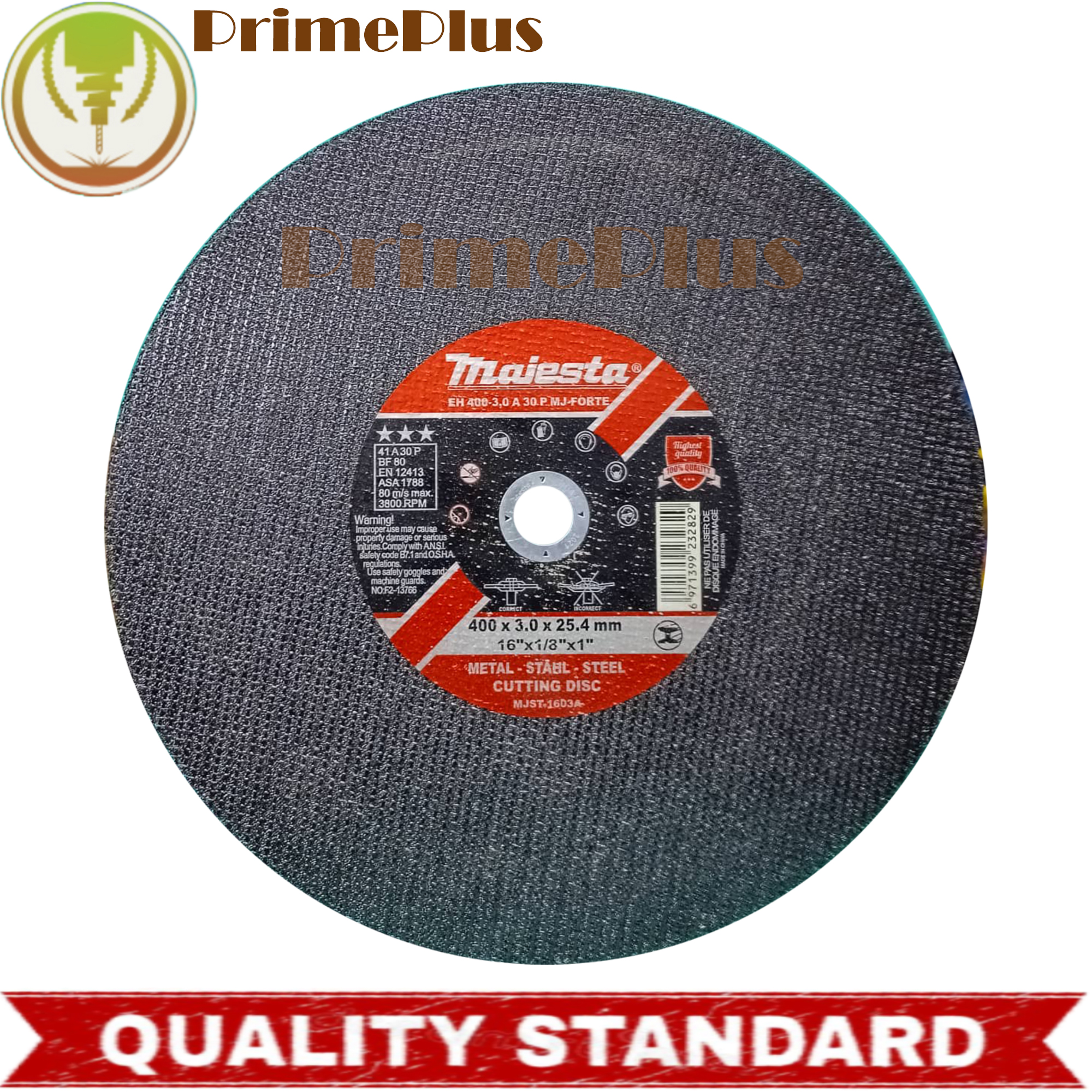 Majesta Metal -STAHL Steel Cutting Disc 16" Inches {Sold per2pcs ...