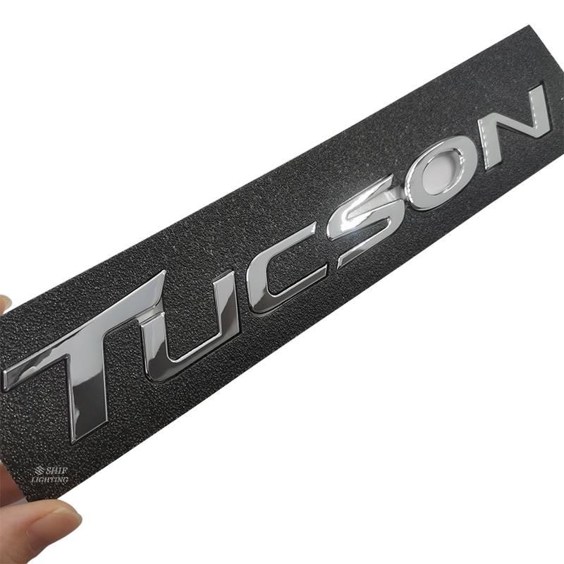 xps 1 x ABS Chrome Black New TUCSON Logo Letter Car Auto Rear Trunk ...