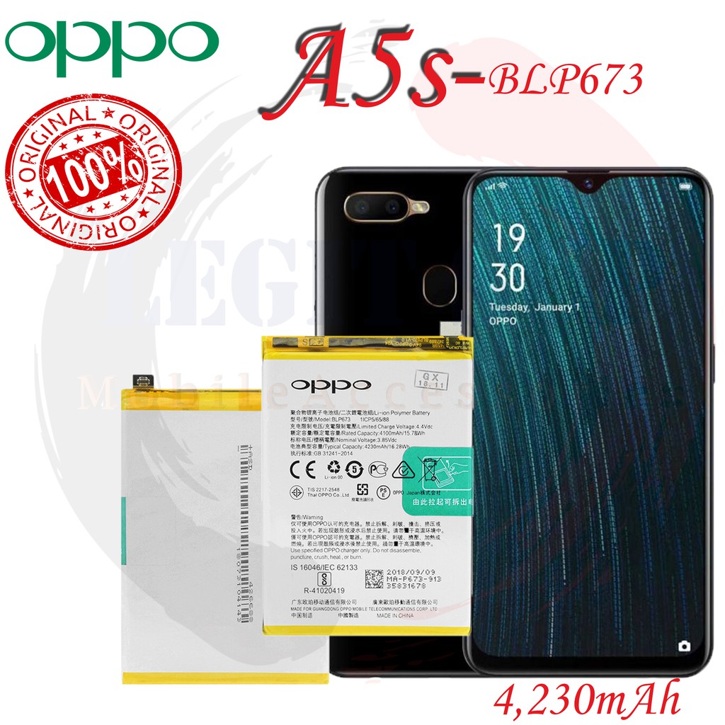 【Spot in Manila】Oppo A5s Battery BLP673 4230mAh (Original Equipment ...