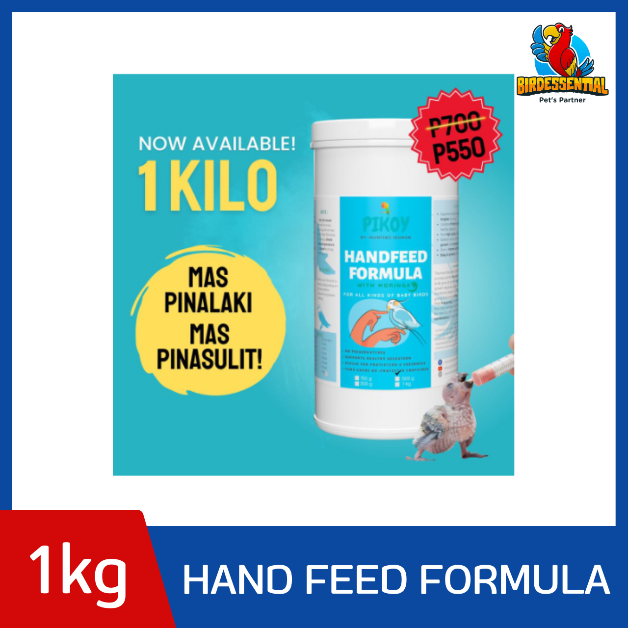 PIKOY Handfeed Formula Hand Feeding For All Kinds of Baby Birds | Lazada PH