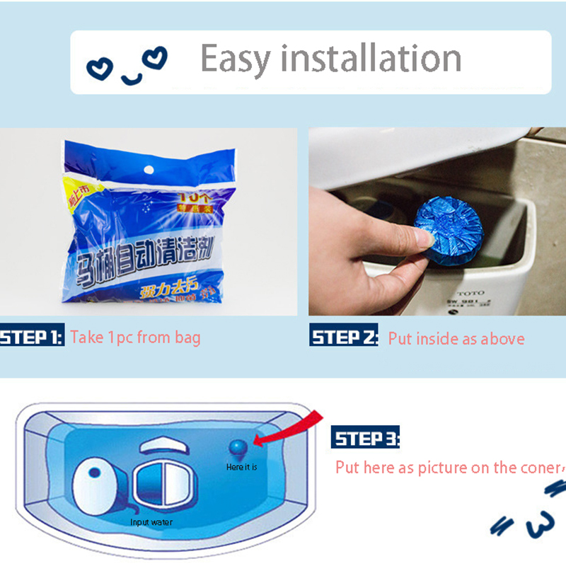 【COD】Automatic Toilet Cleaning 350g Toilet Fluid Deodorant and ...
