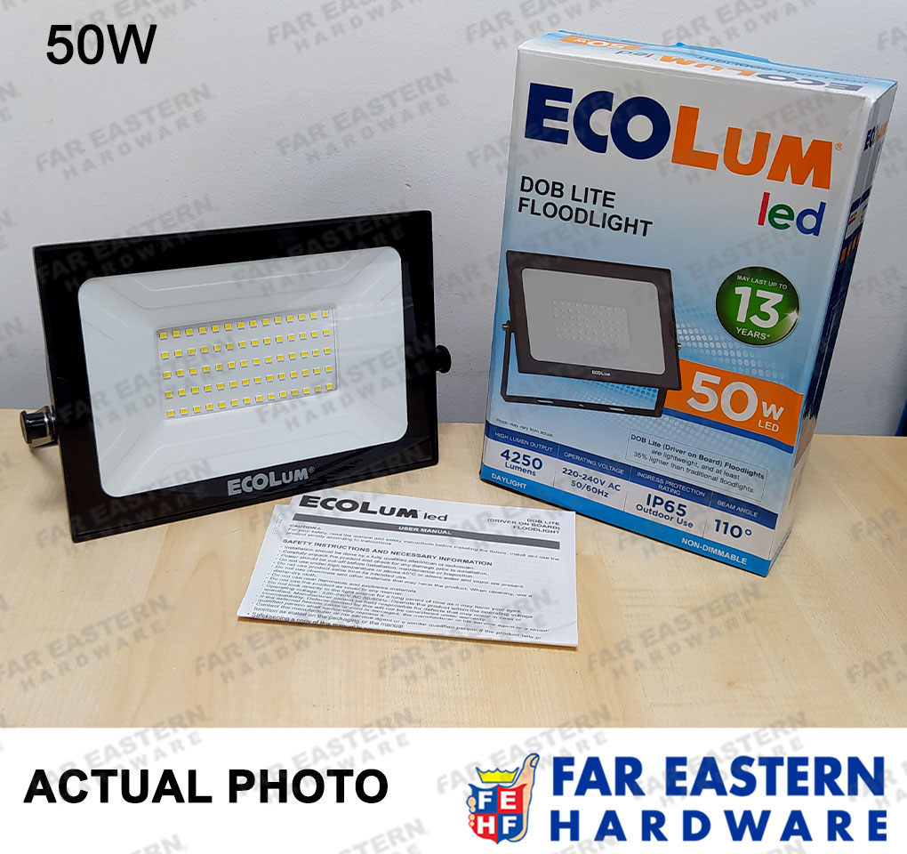 ECOLUM LED Floodlight Daylight 10W 20W 30W 50W Flood Light | Lazada PH