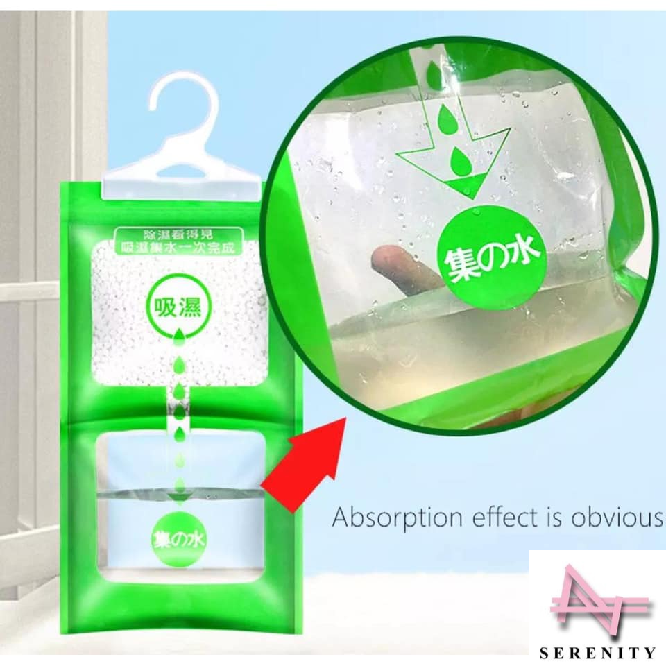 SERENITY 1pc Anti-Mold Desiccant Packets Closet Cabinet Dehumidifier ...