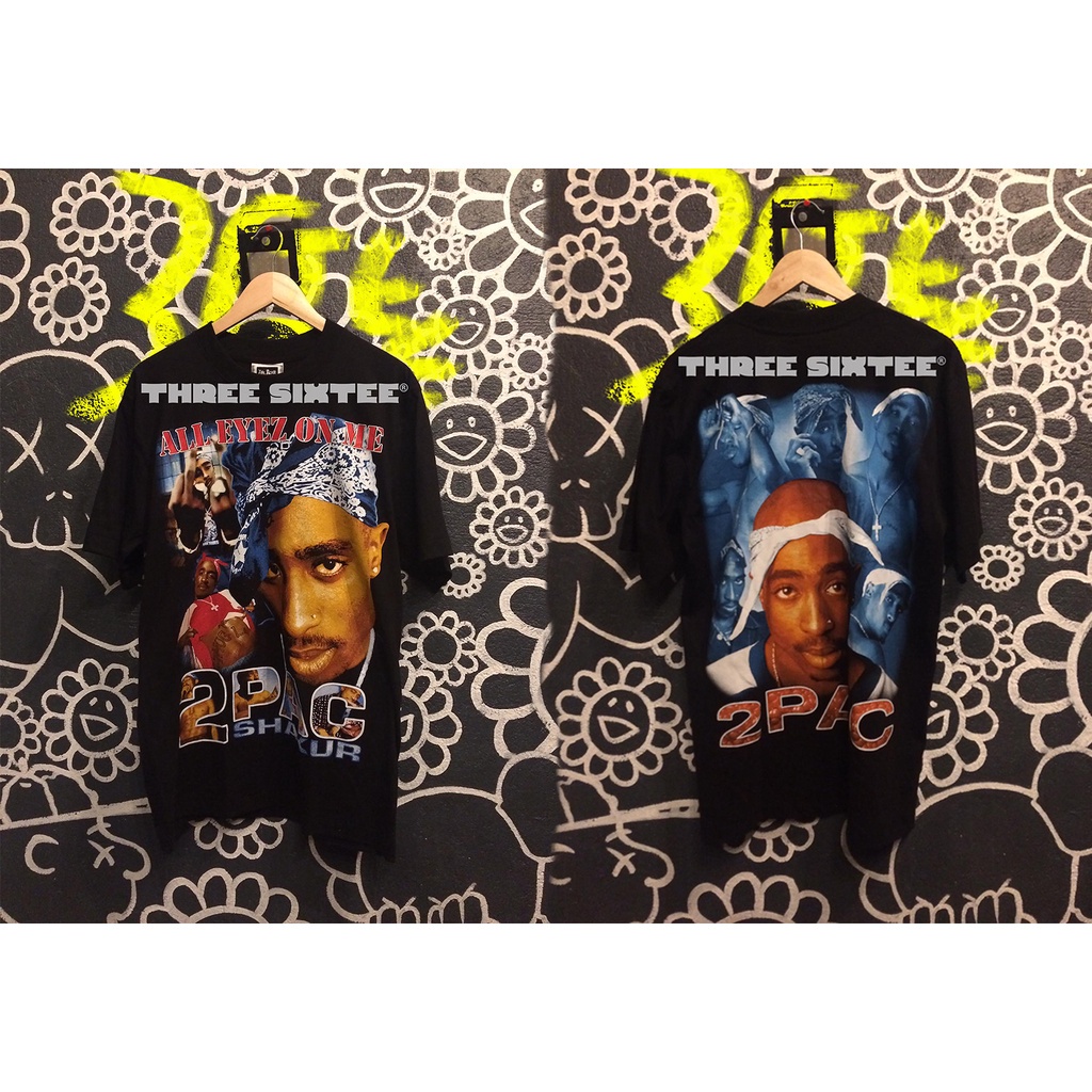ThreeSixtee Mega-Print Modern-Vintage Shirt TUPAC CHICAGO BULLS Bootleg ...