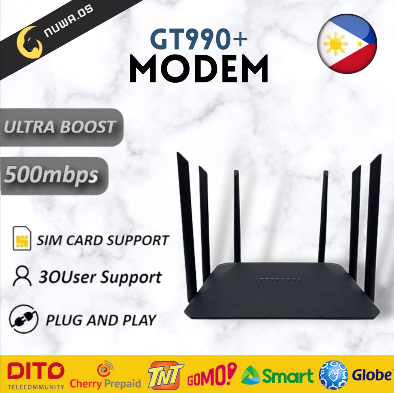 Modified Router GT 990 Unlimited Hotspot 5G /4G LTE Modem Router MOD ...