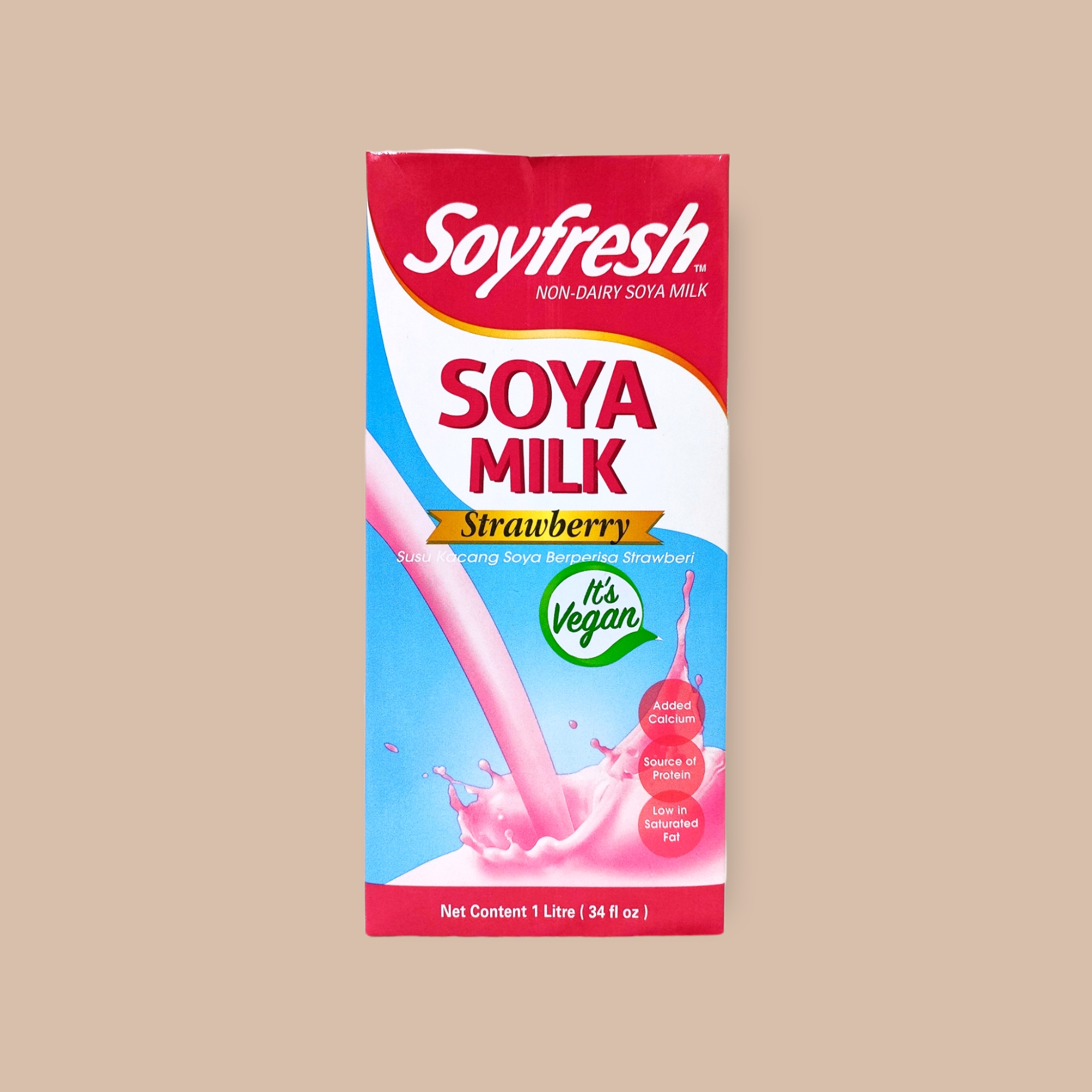 (Malaysia) Soyfresh Strawberry Flavoured Soya Milk. 1 Liter. | Lazada PH