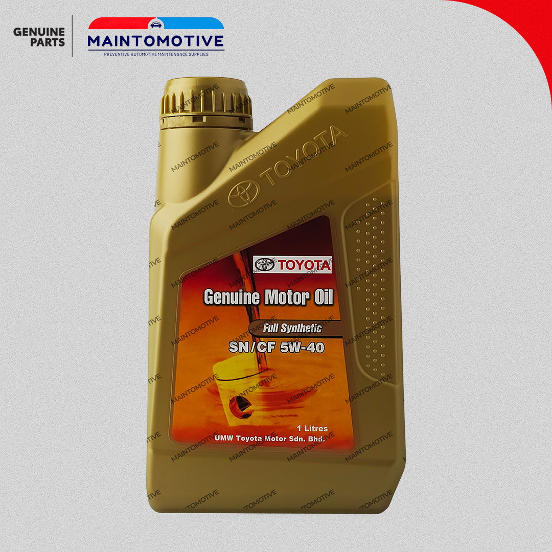 Toyota Genuine Motor Oil 5w-40 Fully Synthetic | 1 Liter | Lazada PH